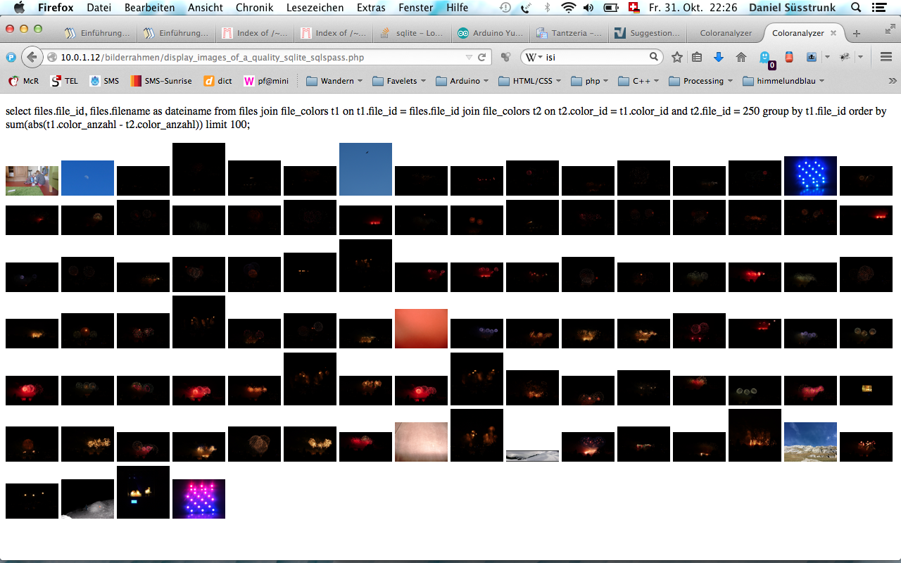 Sqlite Looking For Sql Query To Select Images With Similar Colors Stack Overflow